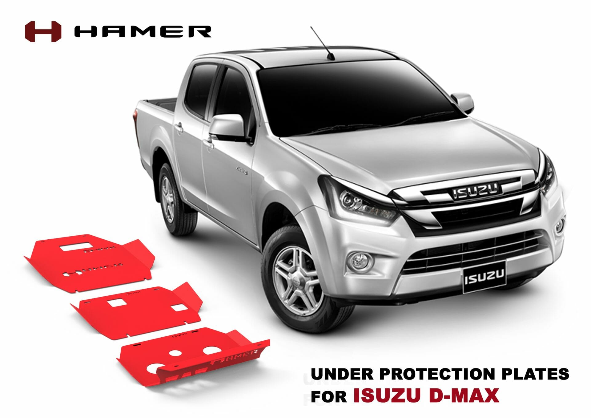 Hamer 3 Piece under protection plate for Isuzu D-Max ( 2016 – 2020 ...